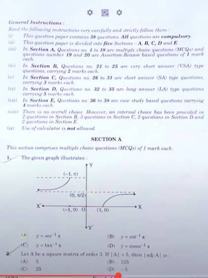 CBSE Class 12 Maths Question Paper 2025 PDF (8 March) - Download All SETs